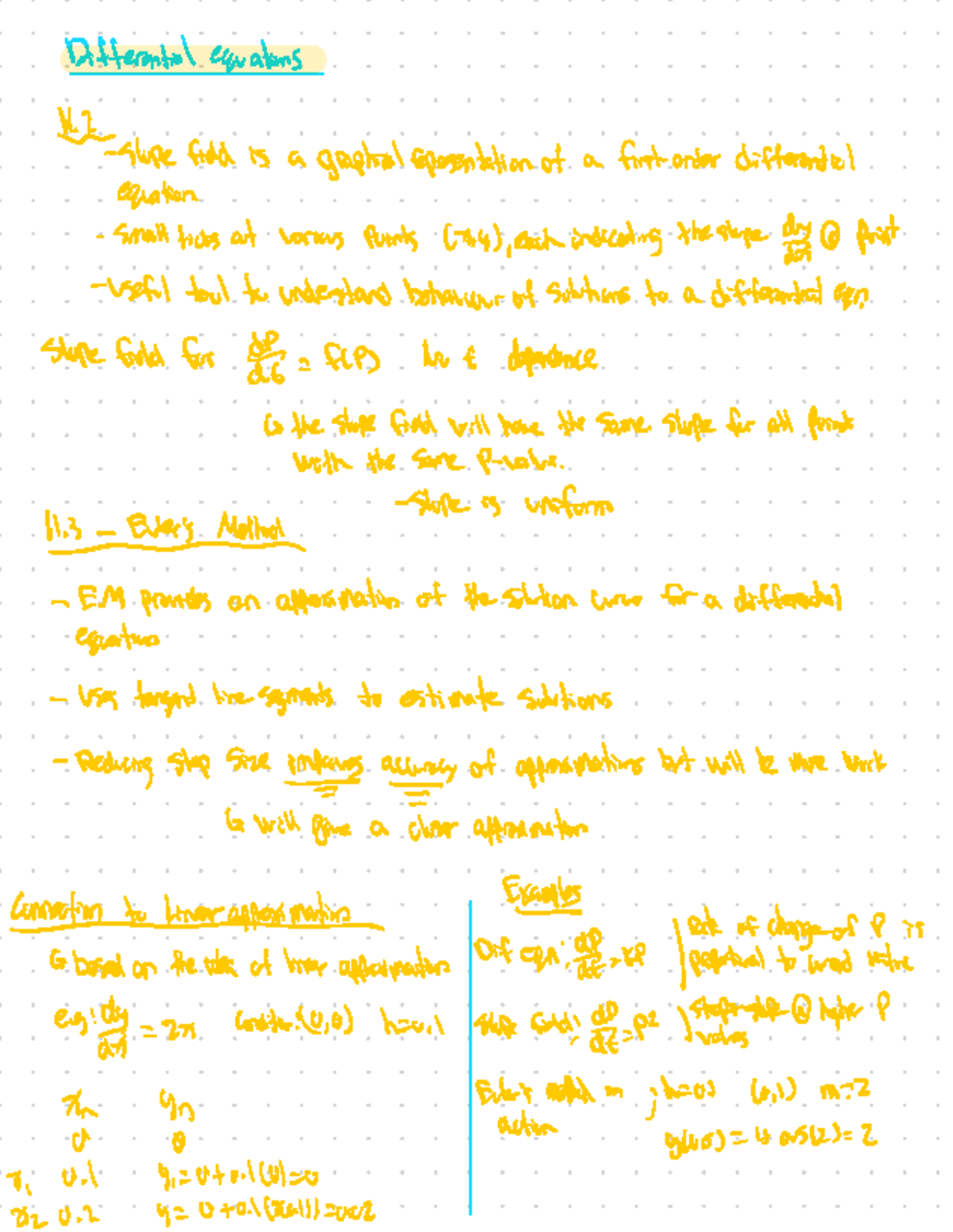 Notes 11 - mat135 - Differential equations I . 2 - Slupe field is a ...