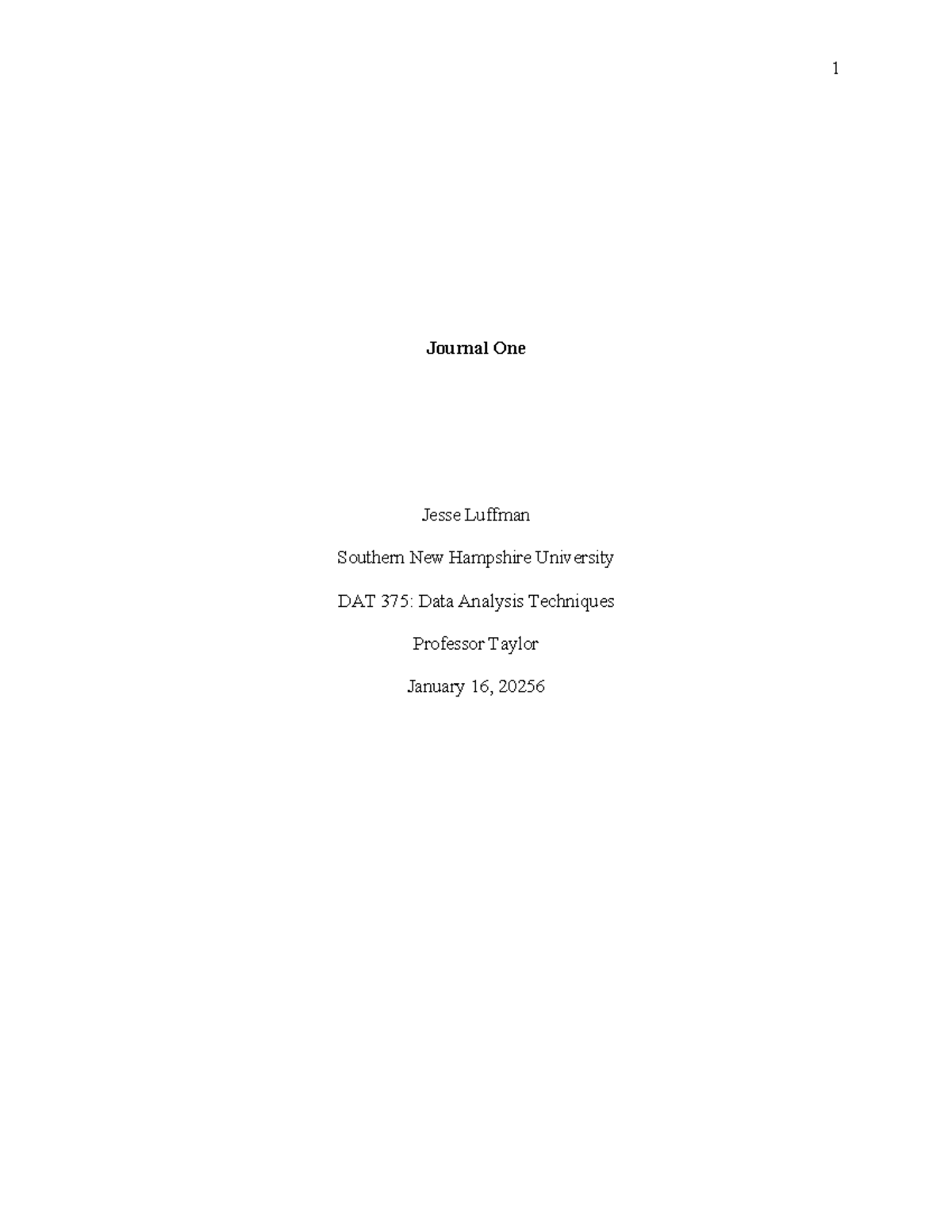 DAT 375: Journal One - Analyzing Injury Trends Over Time - Studocu