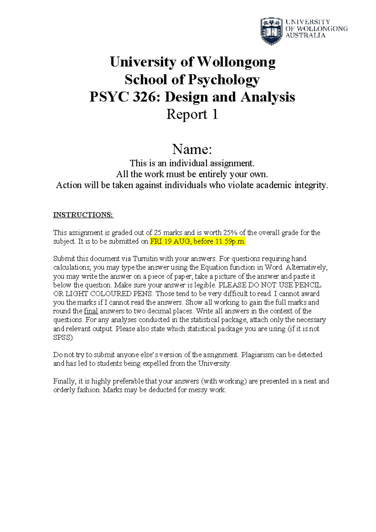 PSYC 326: Design & Analysis Report on Vaccine Preference Study - Studocu