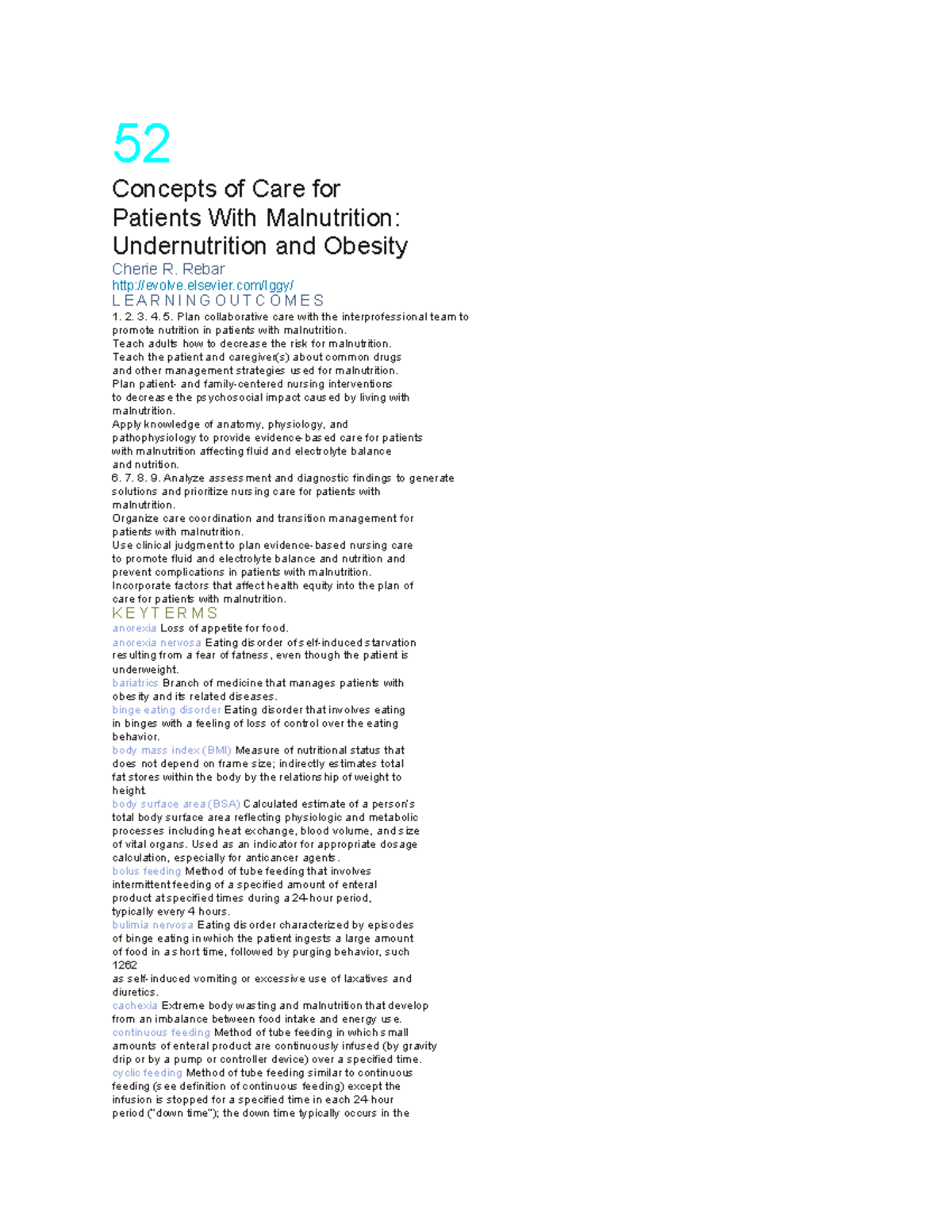 Concepts of Care in Malnutrition: Addressing Undernutrition & Obesity ...