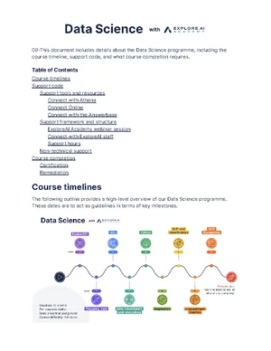 ALX Data Science Professional Foundations Programme Overview - Studocu