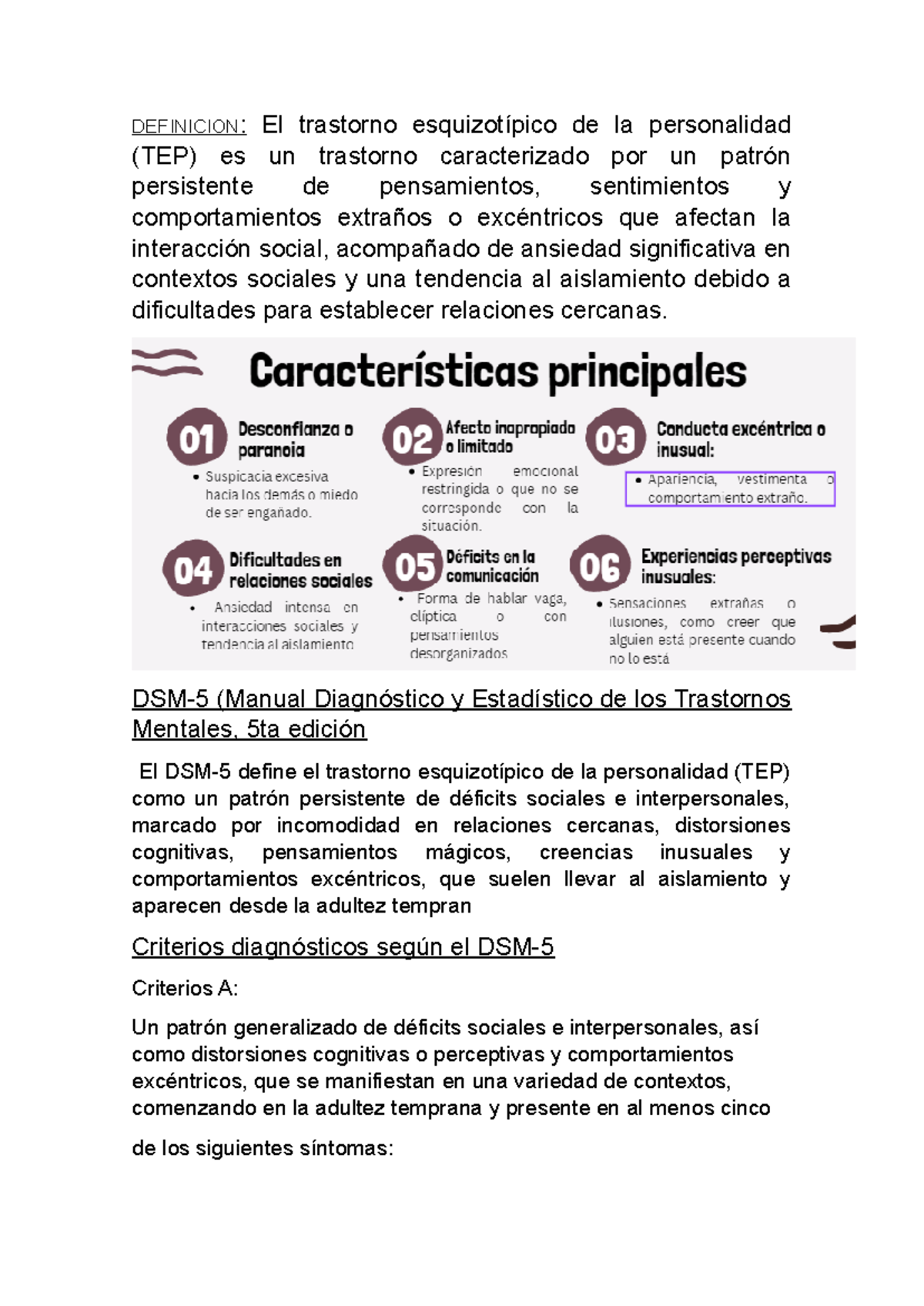 Exposición de Psicología: Trastorno Esquizotípico de la Personalidad ...
