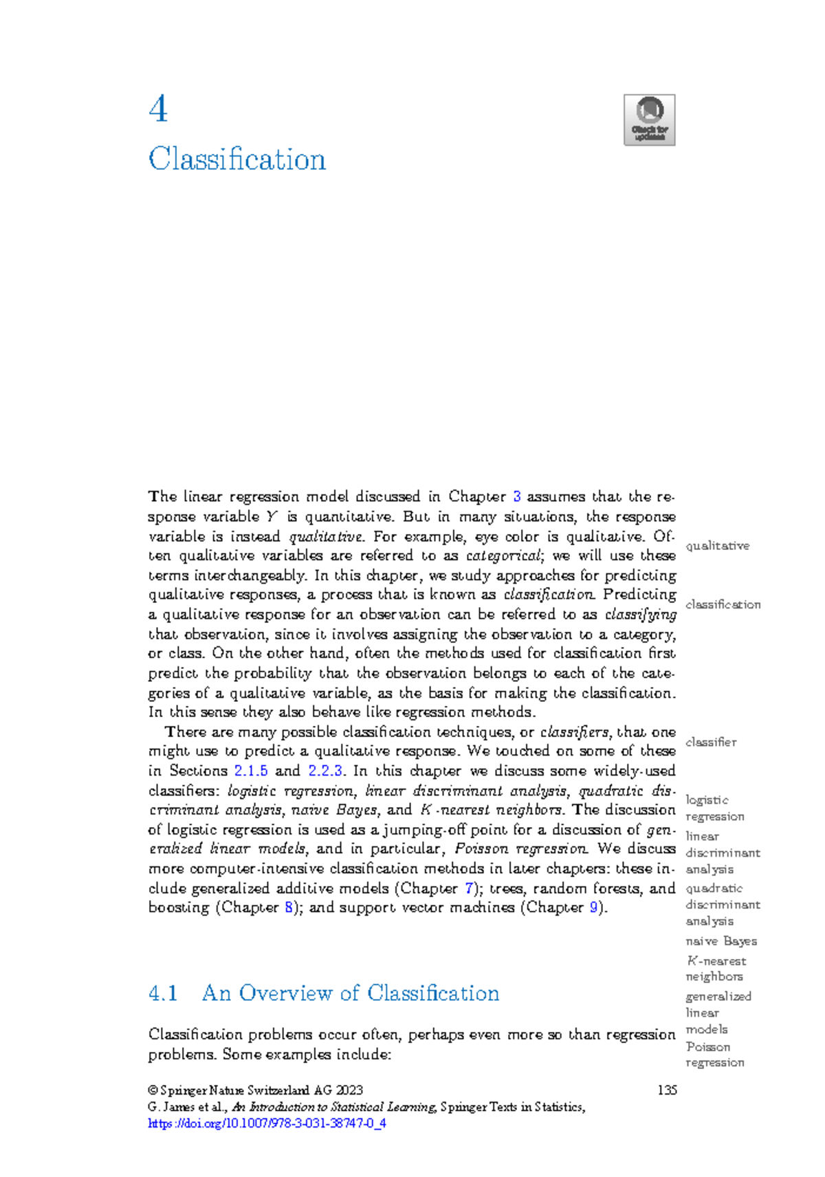 ISLP website-144-208 - text book - 4 Classification The linear ...