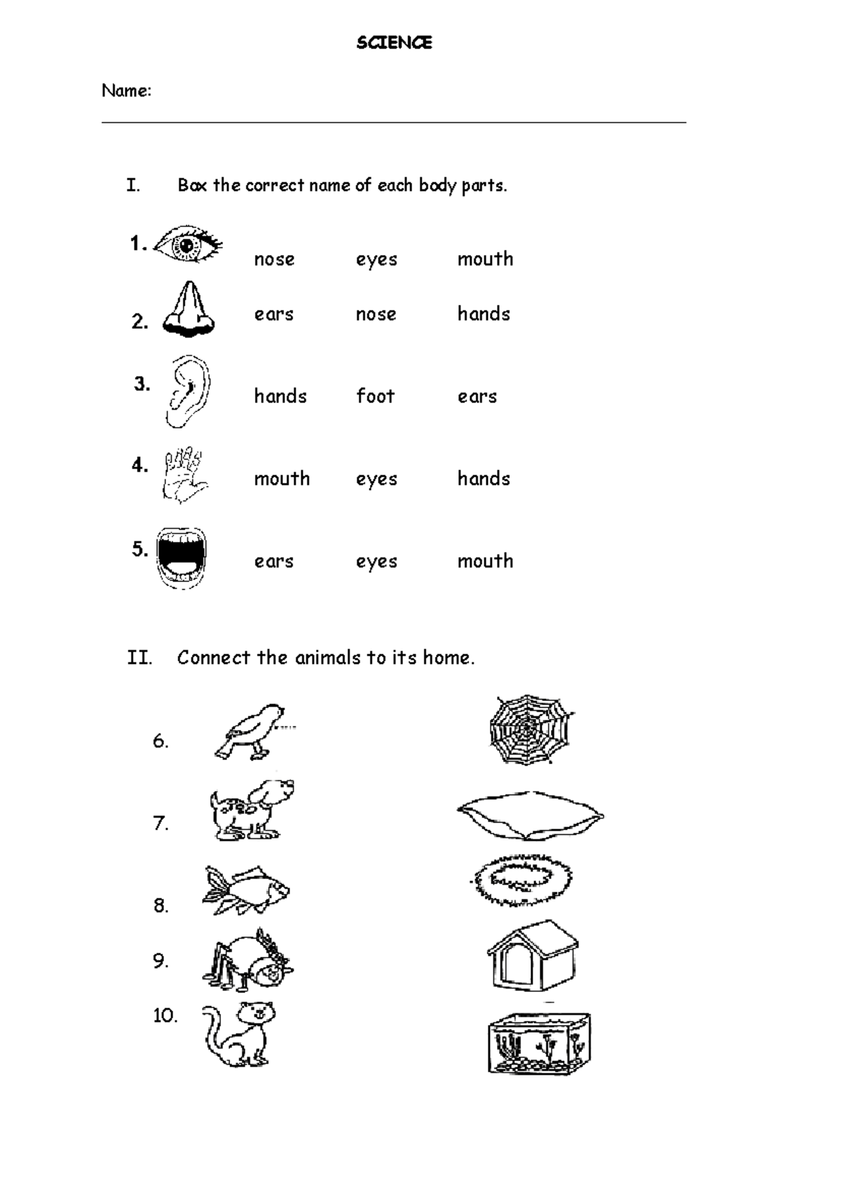 Grade 1 SSES Entrance Reviewer: Science, English, and Math - Studocu
