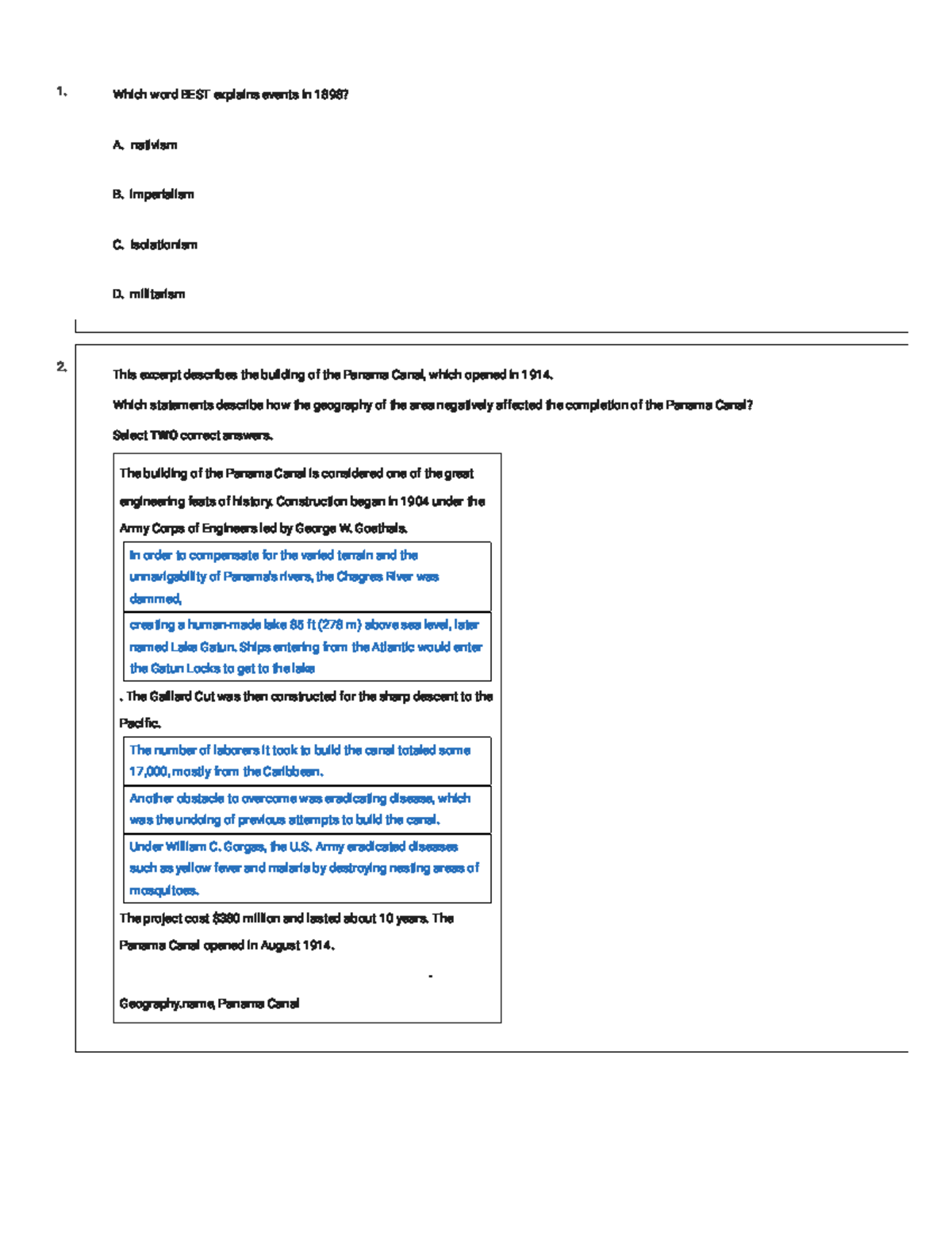 Unit 5: Expansionism & Spanish American War Exam Review (GRHS) - Studocu