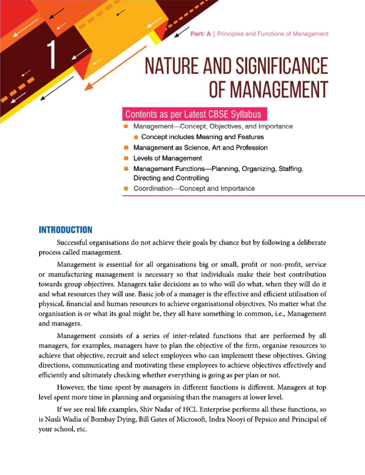 BST CHAP 1 EM - Principles and Functions of Management Overview - Studocu