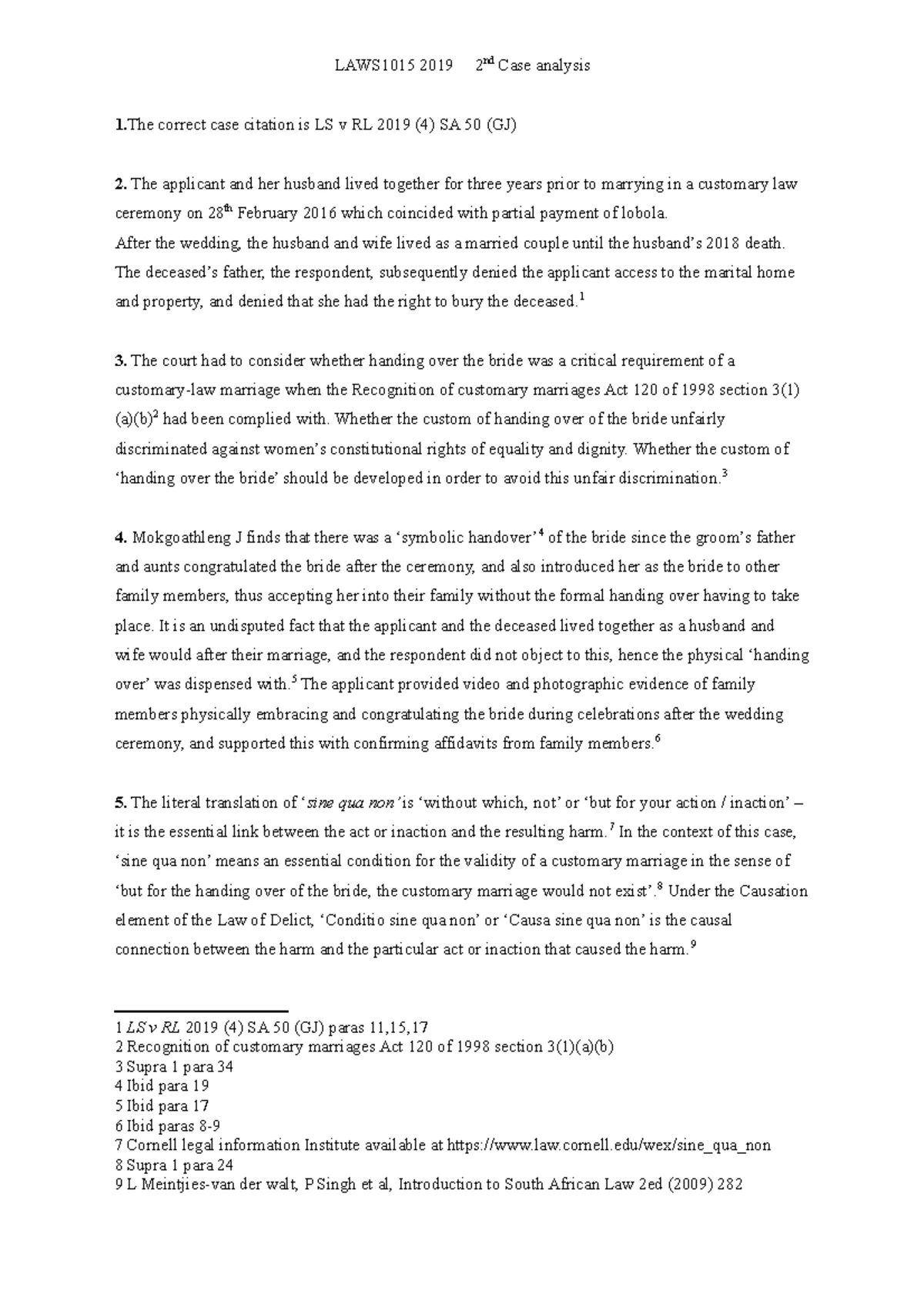 Family Law Case Summaries: Key Judgments and Legal Principles (2023 ...