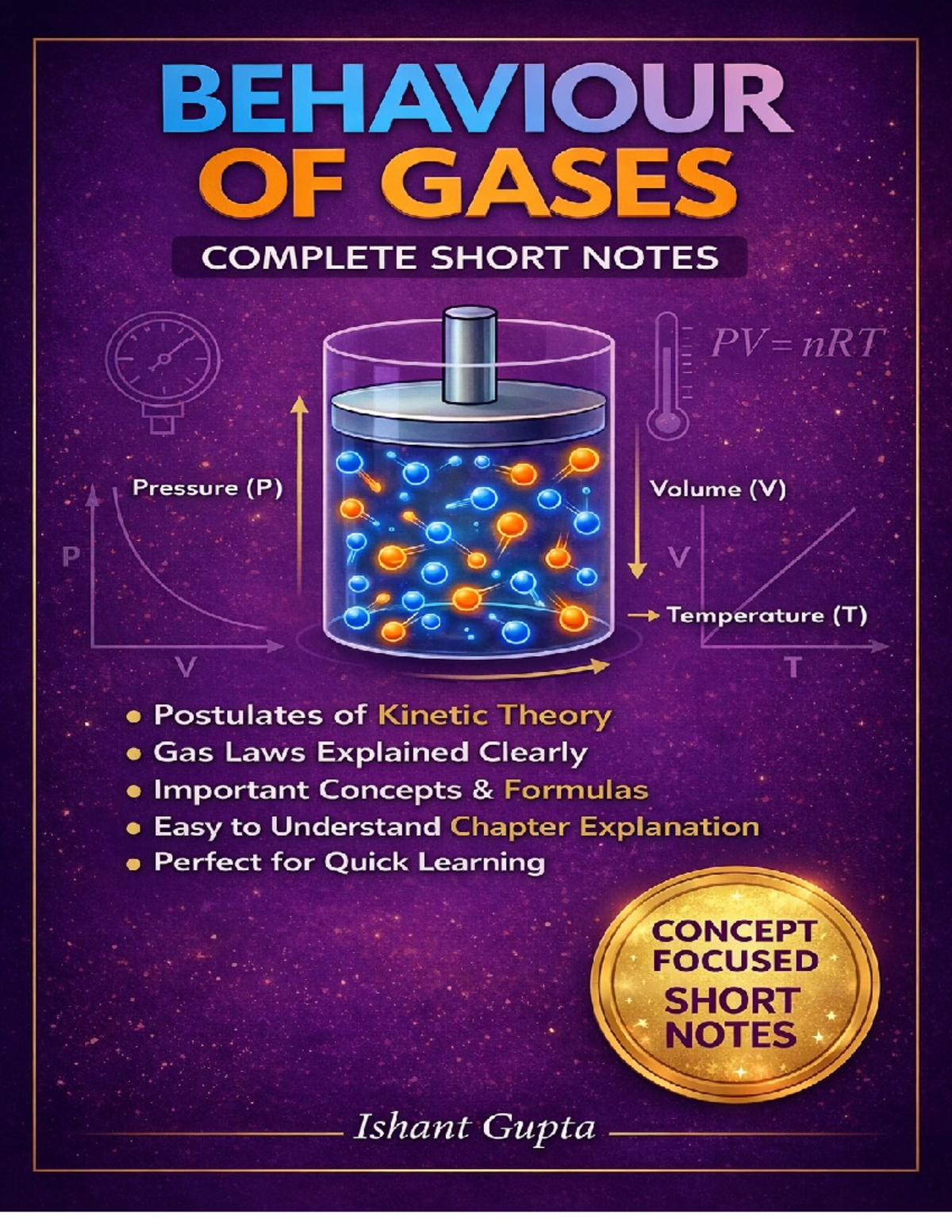 BEHAVIOUR OF GASES REVISION NOTES: KINETIC THEORY & GAS LAWS - Studocu