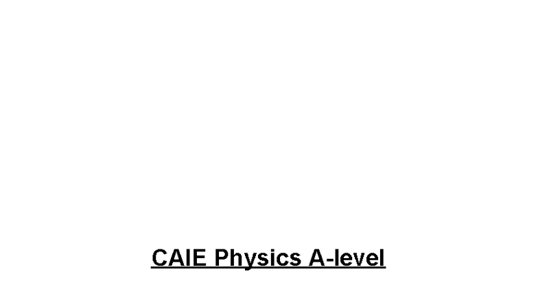 CAIE Physics A-Level: Topic 13 Gravitational Fields Notes - Studocu