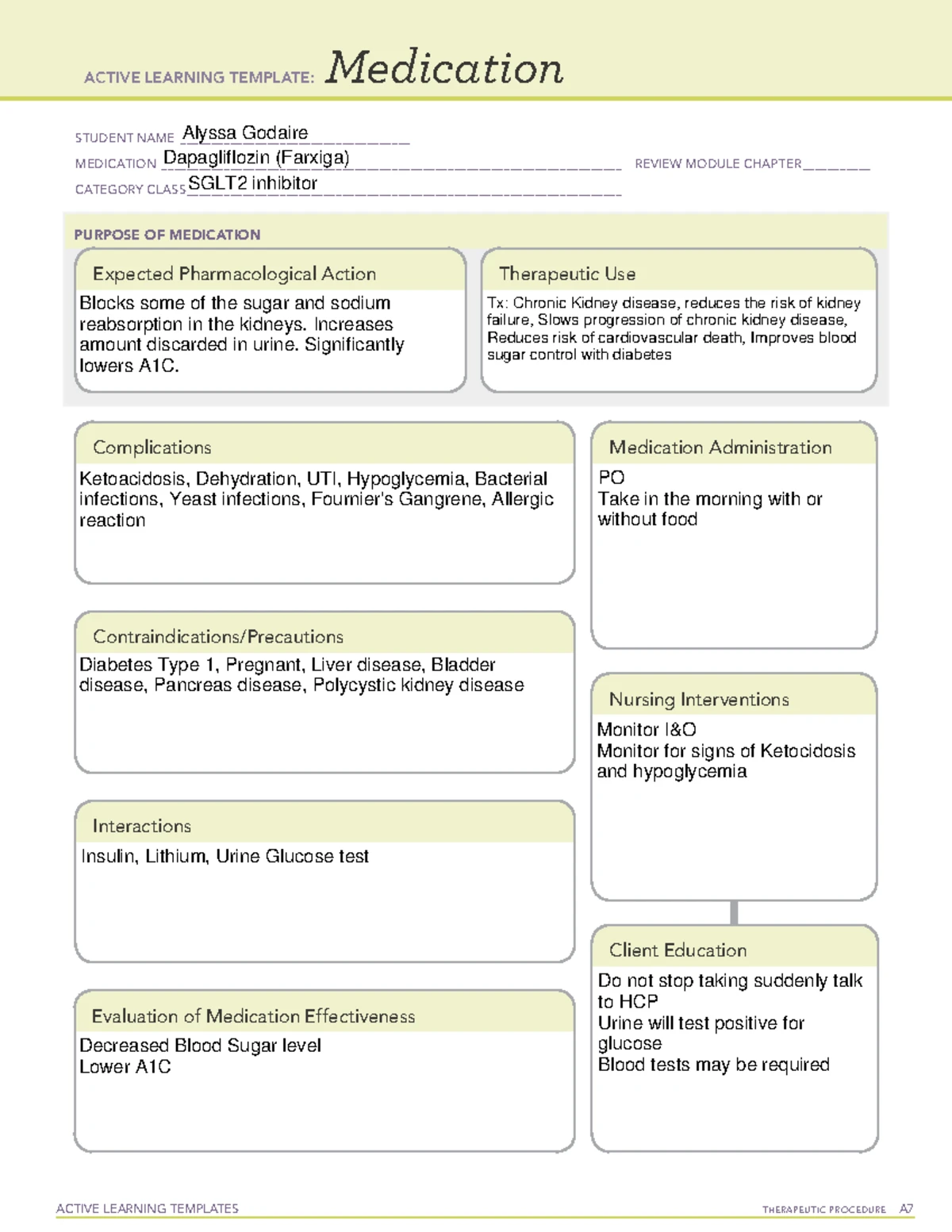 Oxycodone - ATI Active Learning Template Notes - Studocu