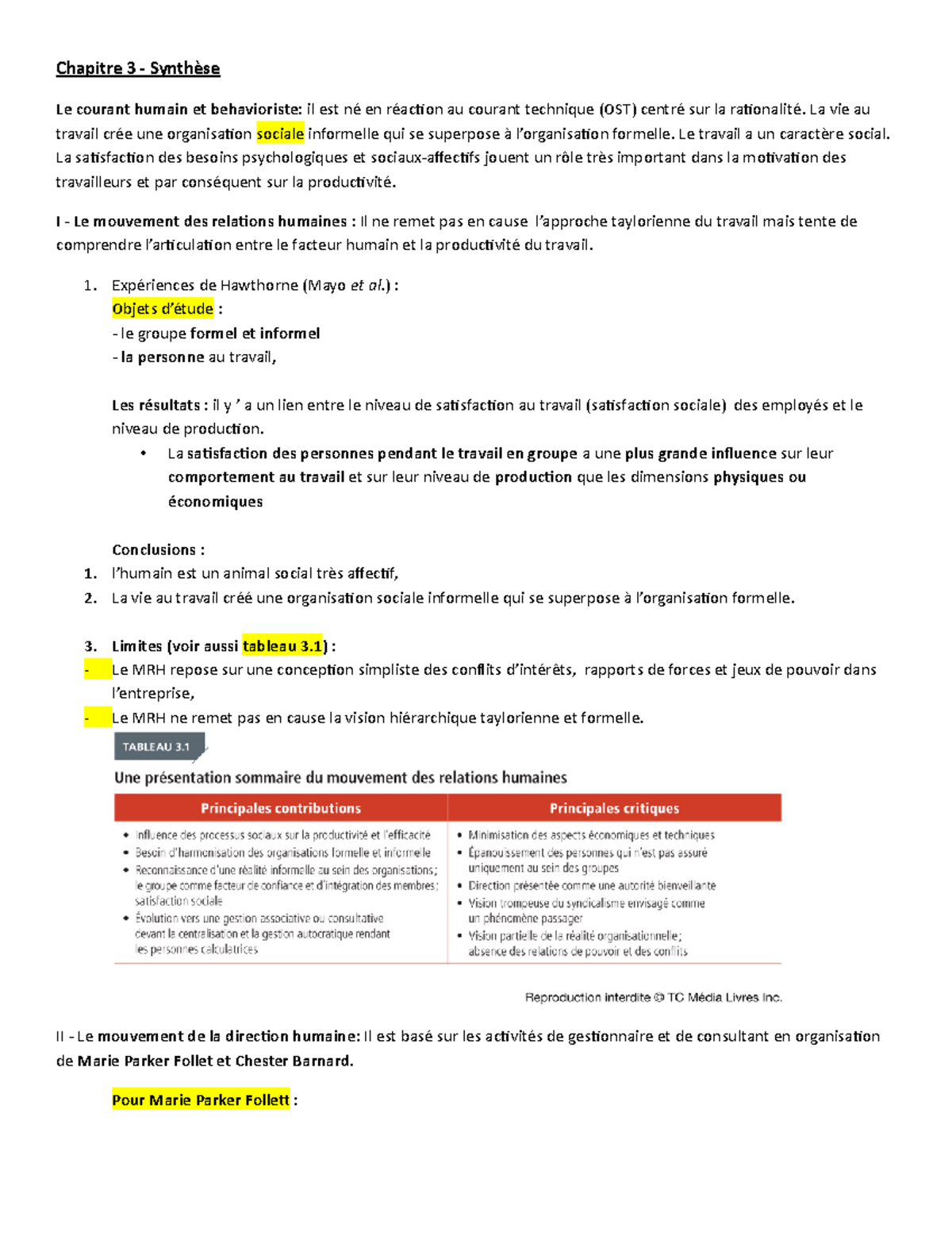 Synthese Chap-3 - Résumé MET-2150 - Chapitre 3 - Synthèse Le courant ...