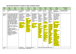 Grade 11 Geography 2025: Term 1-4 ATP Overview and Assessment Guide ...