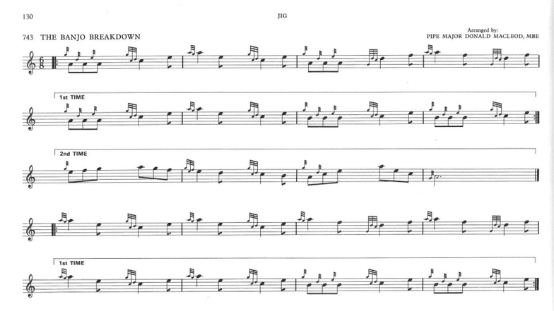 Banjo Breakdown - XYZ - A200 - 130 JIG Arranged : 743 THE BANJO ...