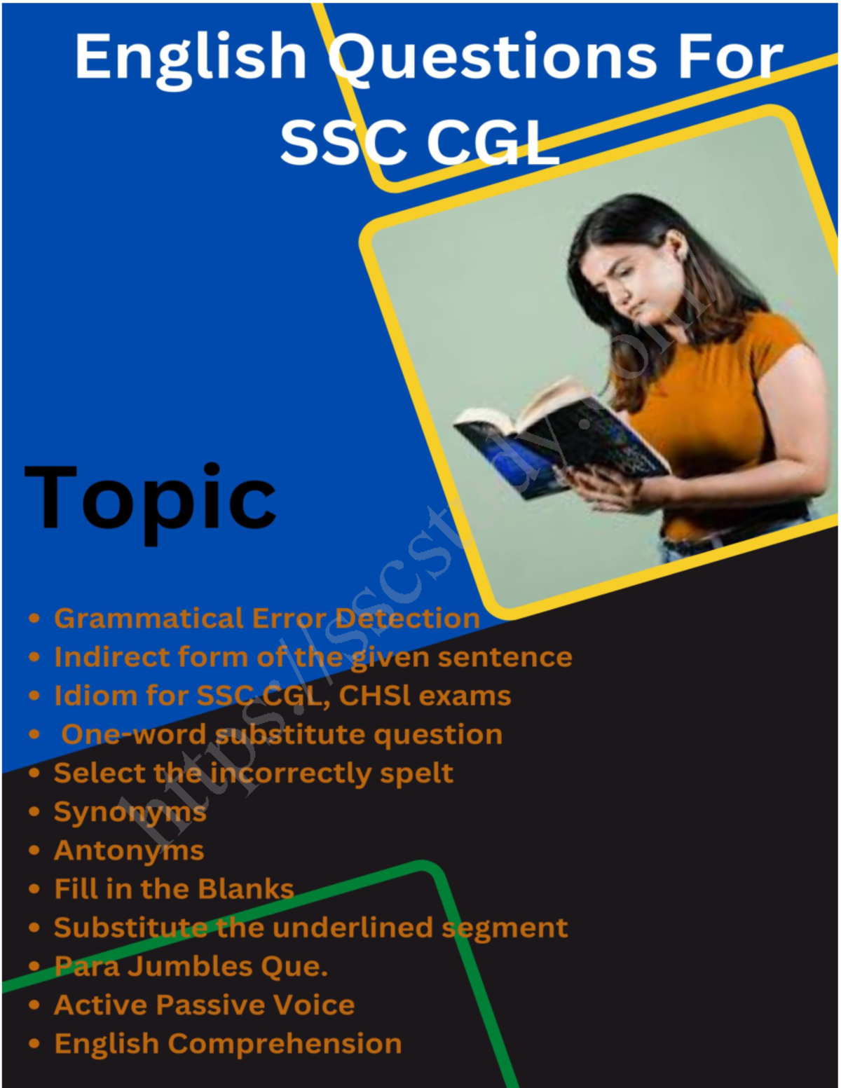 English Exam Prep for SSC CGL: Topic-wise Questions and Practice - Studocu