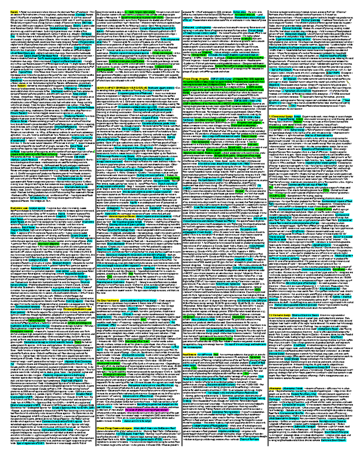 Es110 cheat sheet final: Understanding forest ecosystems and ...