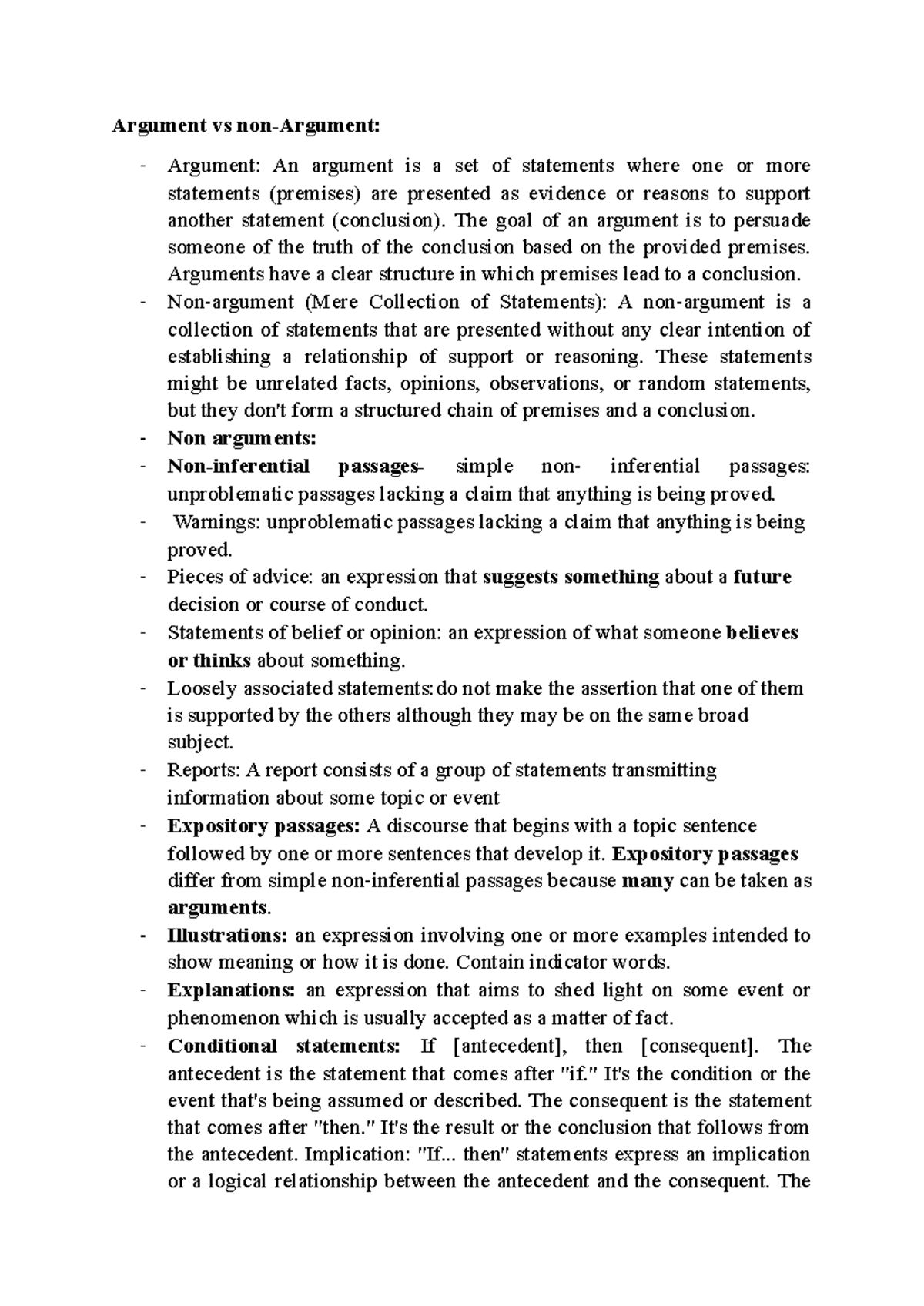 Formulas for Evaluating Arguments: A Study Guide (PHIL 101) - Studocu