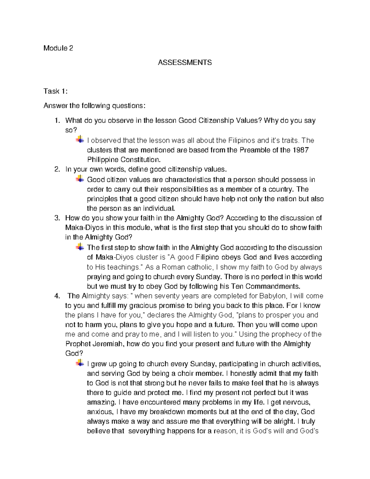 Module 2 - Good Citizenship Values and Environmental Awareness - Studocu