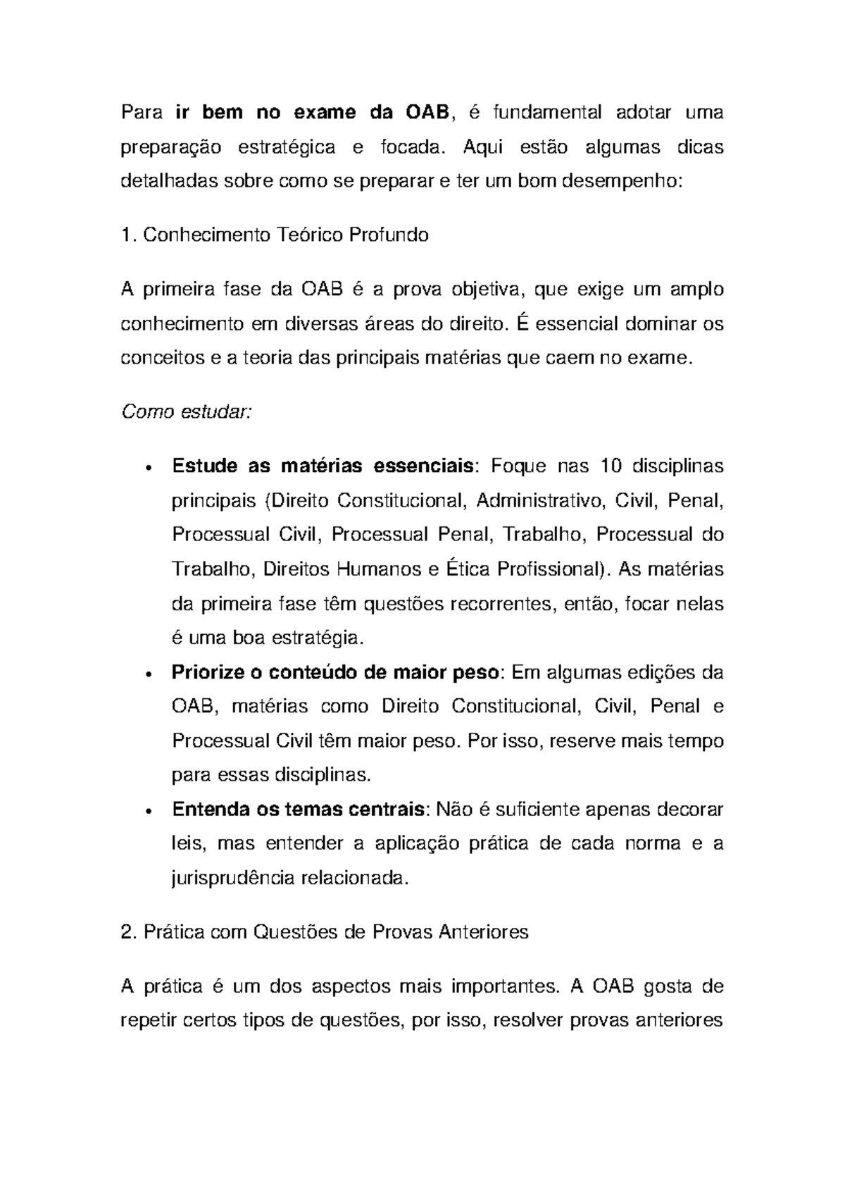 COMO IR BEM NA OAB - direito civil - Para ir bem no exame da OAB, é ...