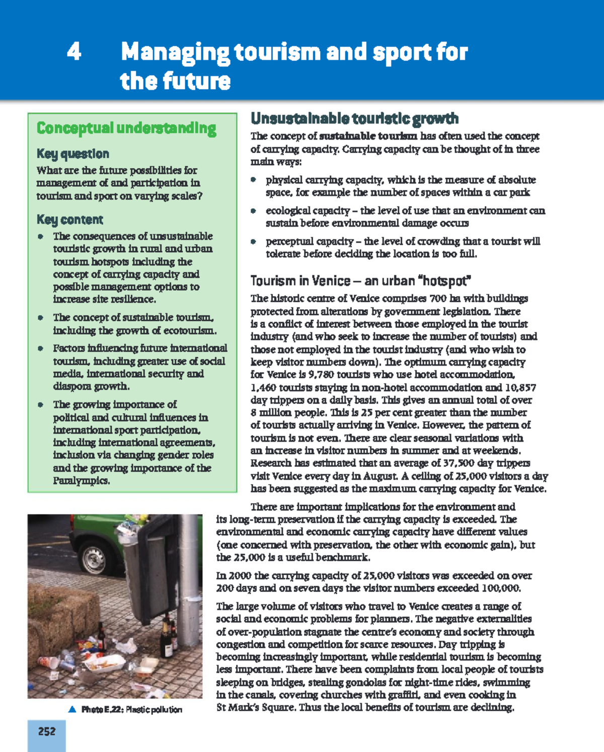 Managing Tourism and Sport for a Sustainable Future: IB Geography ...