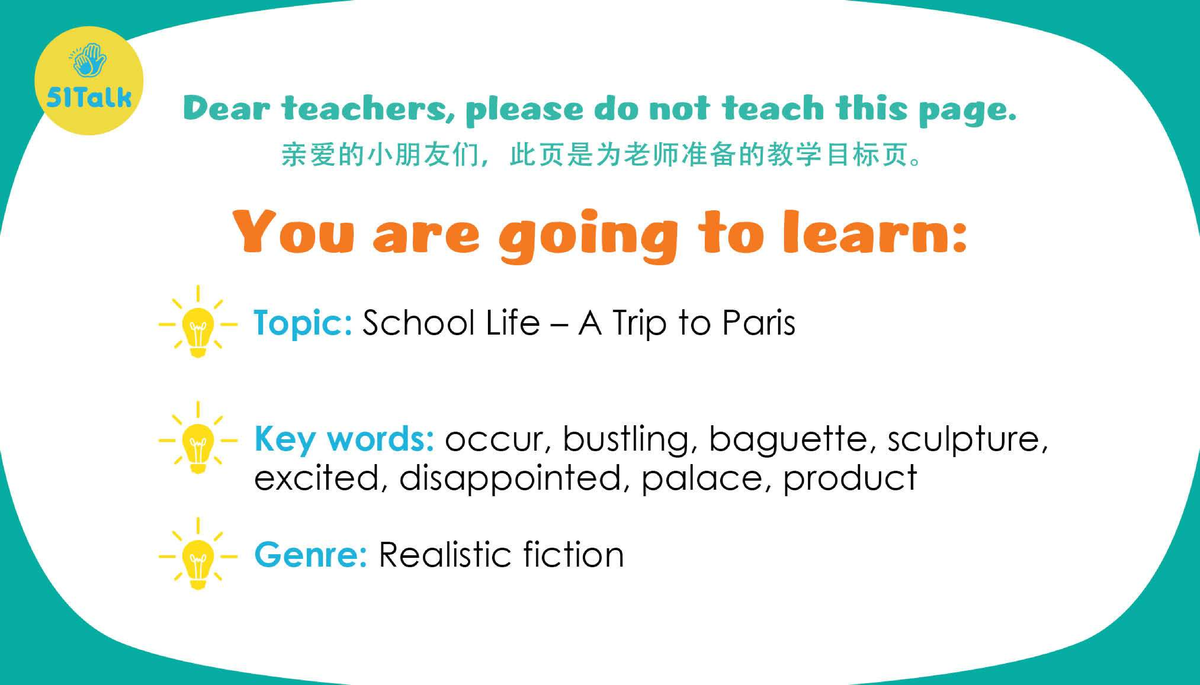 Level 6 Unit 1 Lesson 2: A Trip to Paris - School Life Insights - Studocu