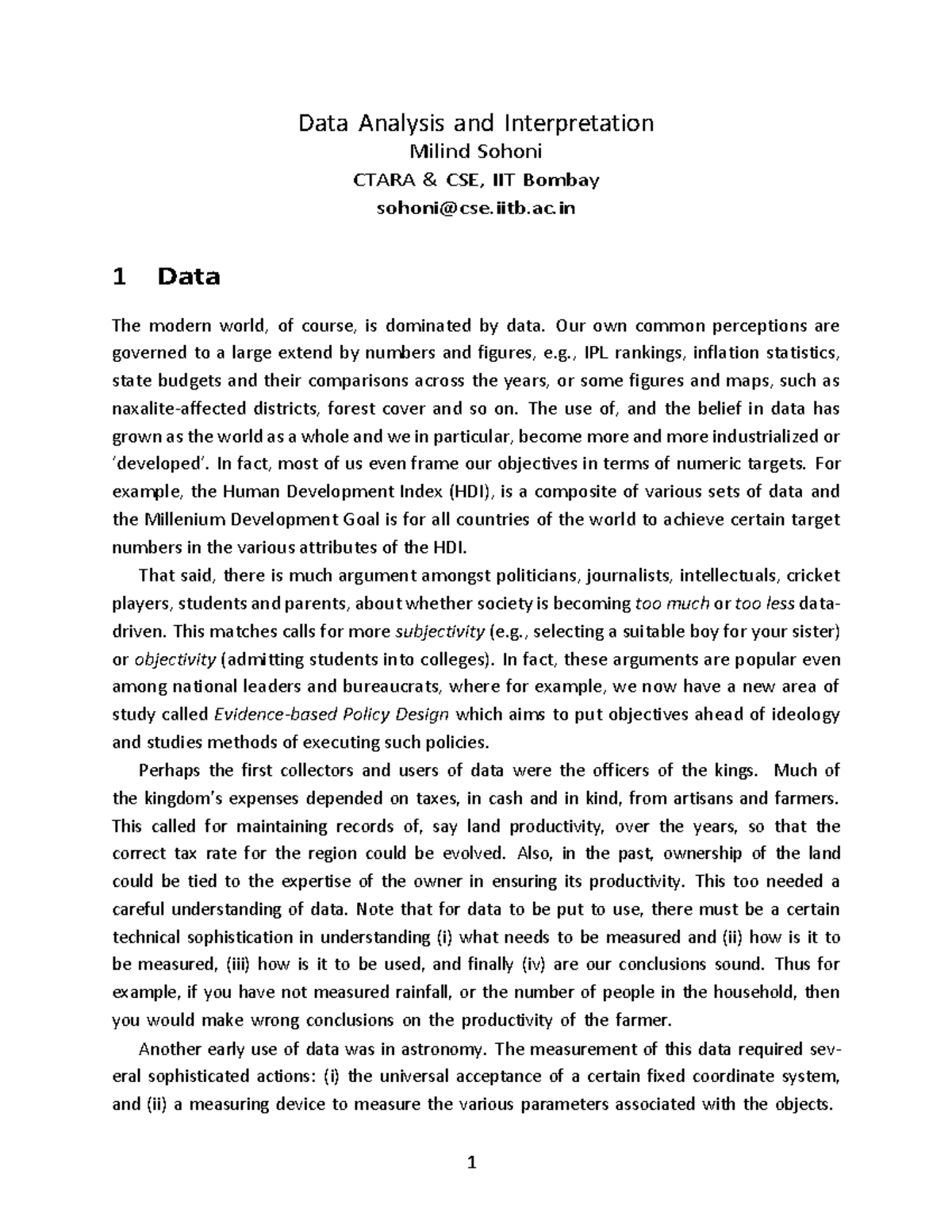 Data Analysis and Interpretation: Insights from CTARA CSE, IIT Bombay ...