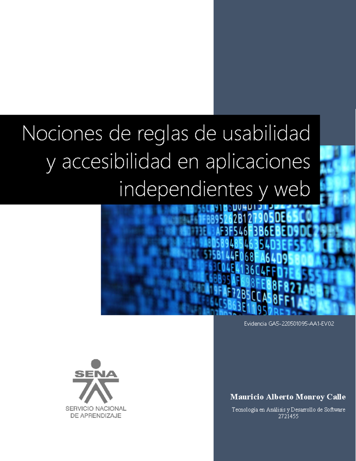 Nociones de Usabilidad y Accesibilidad en Aplicaciones Web - GA5-220501095-AA1-EV02 - Studocu