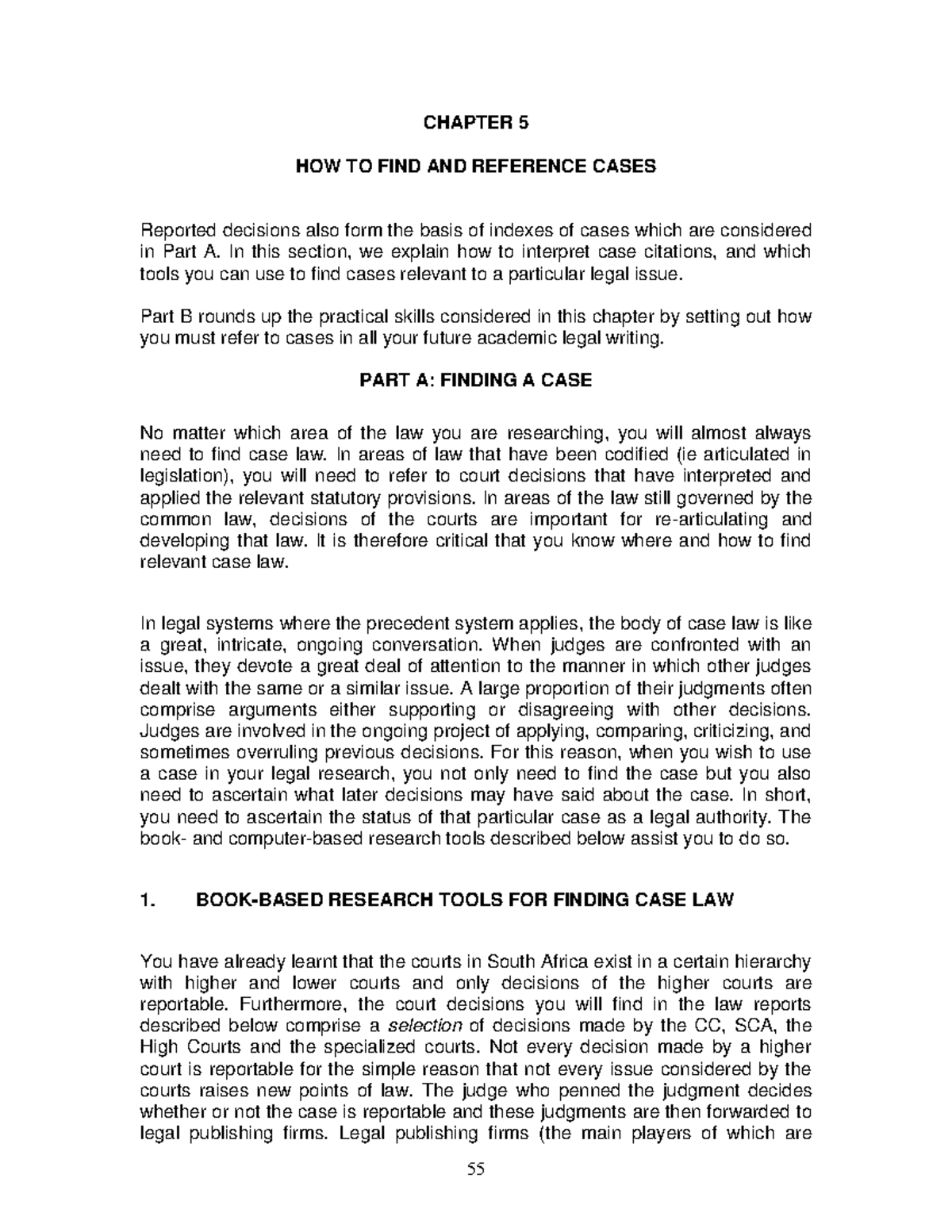 How+to+Find+and+Reference+Cases - CHAPTER 5 HOW TO FIND AND REFERENCE ...