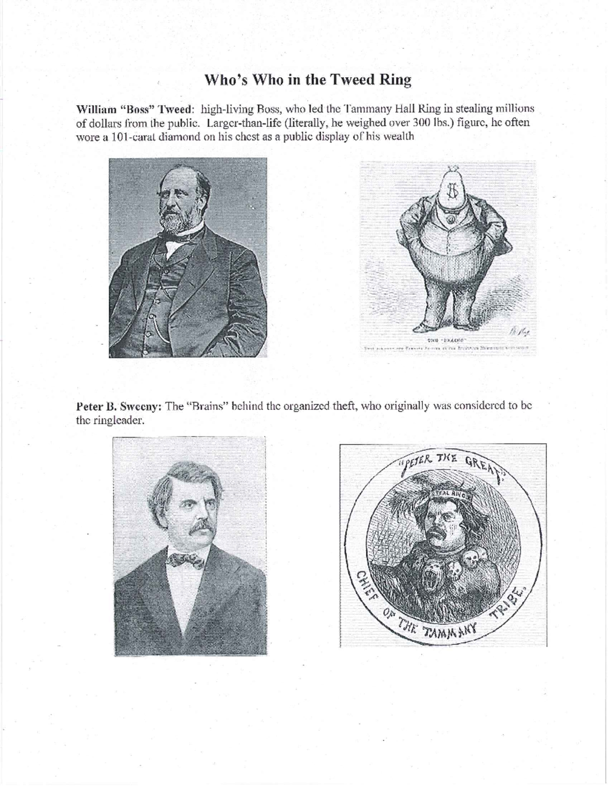 Tweed Ring and Tammany Hall: Analyzing Nast's Cartoons - Studocu