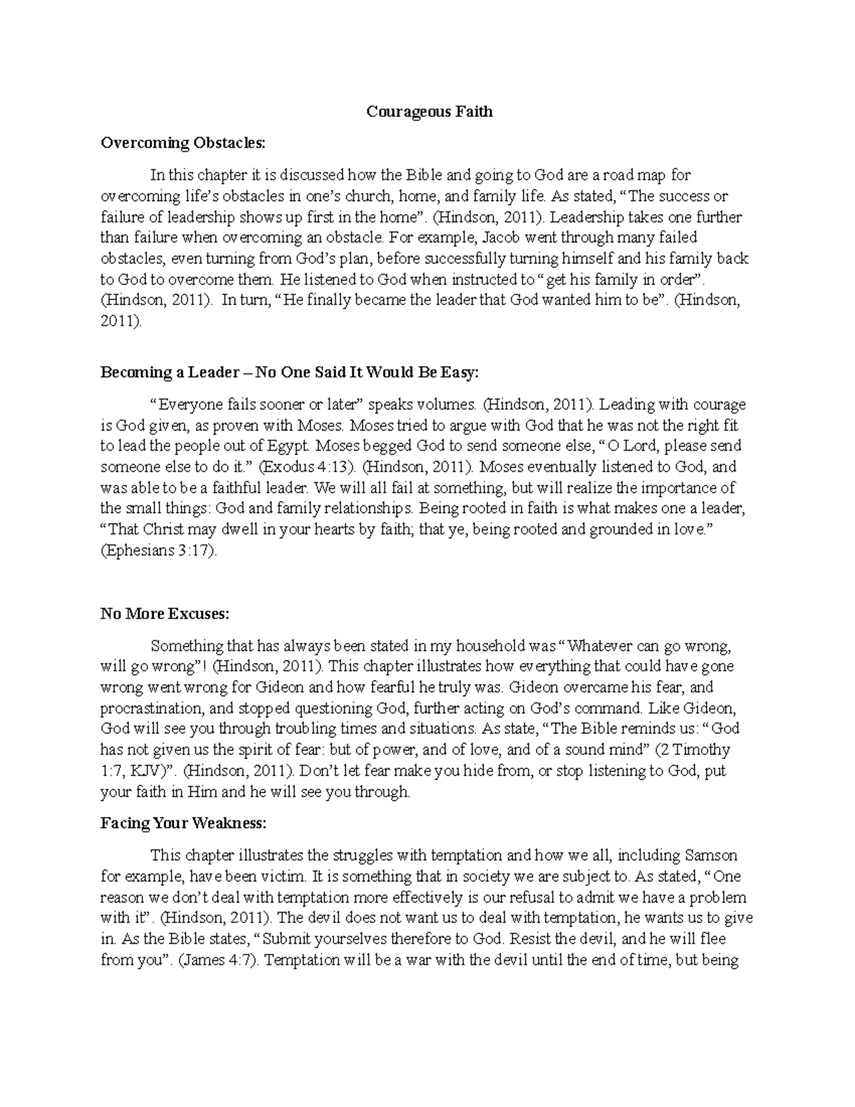 Courageous Faith Essay: Overcoming Life's Obstacles through Scripture ...