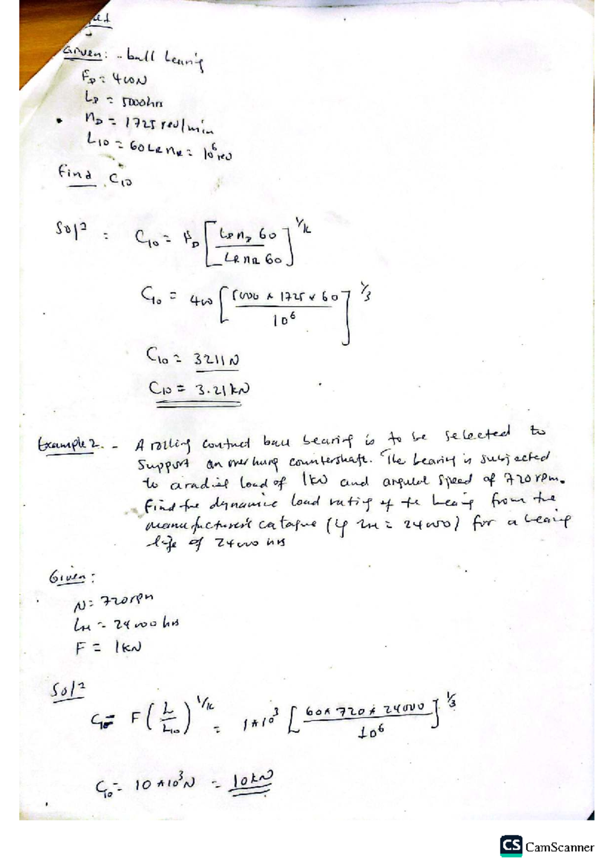 Design of Machine Element II Examples (From Mr. Mulugeta) - Studocu
