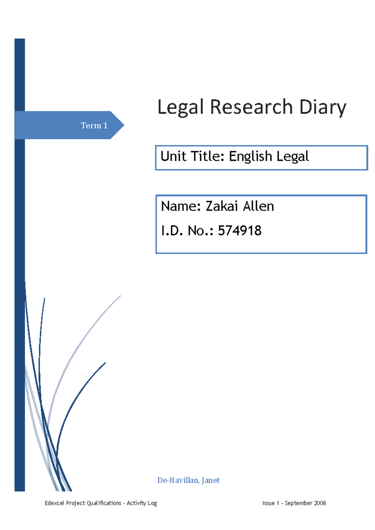 Legal Research Diary - English Legal System (Unit 1) - Studocu