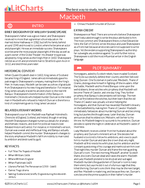 AQA GCSE English Literature: Macbeth and Lady Macbeth's relationship ...