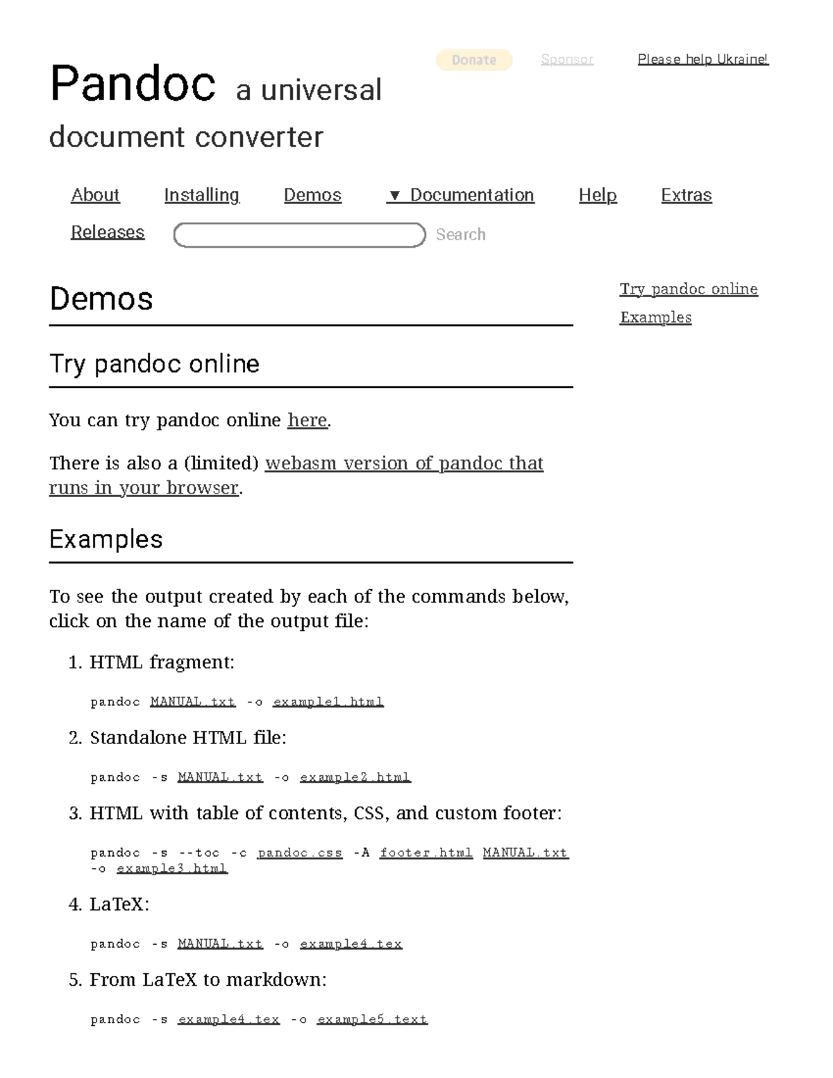 Pandoc Demos: A Comprehensive Guide to Document Conversion - Studocu