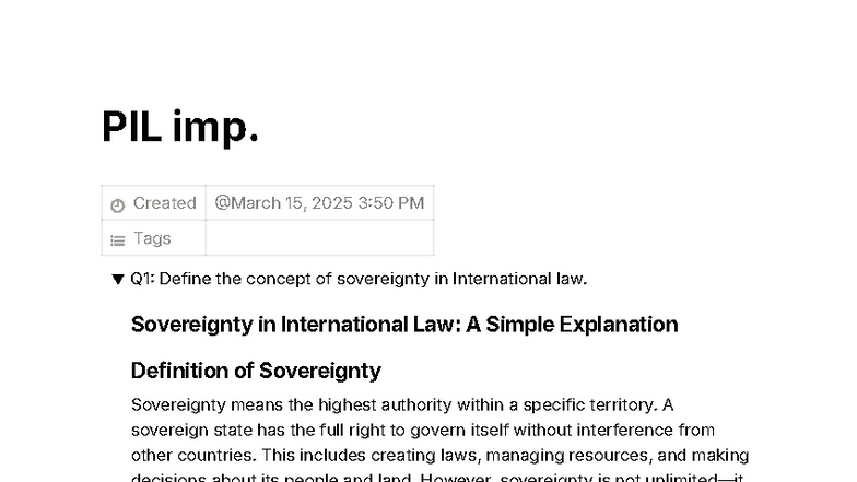 PIL imp. - Key Concepts in Public International Law - Studocu