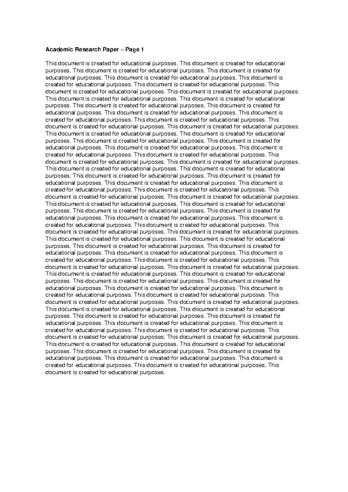 Academic Research Paper (EDU 101) - Comprehensive Overview - Studocu