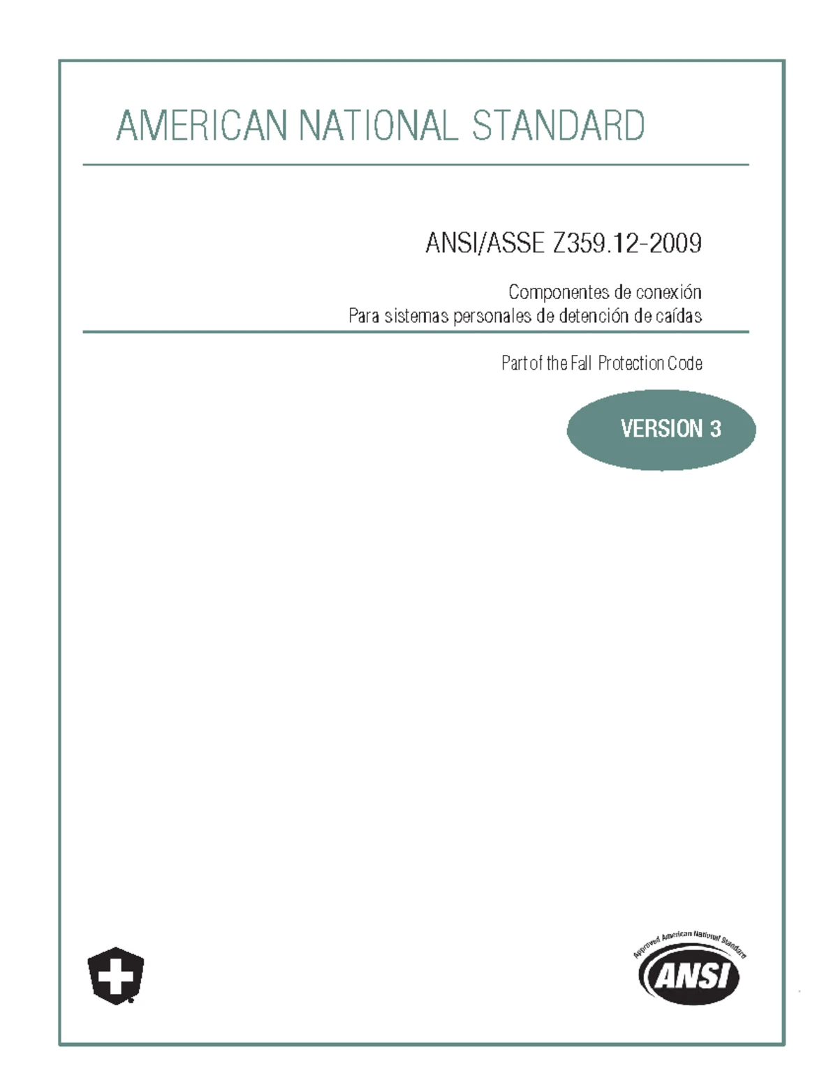 ANSI Z359.11:2014 - Requisitos para Arnés de Cuerpo Entero - Studocu