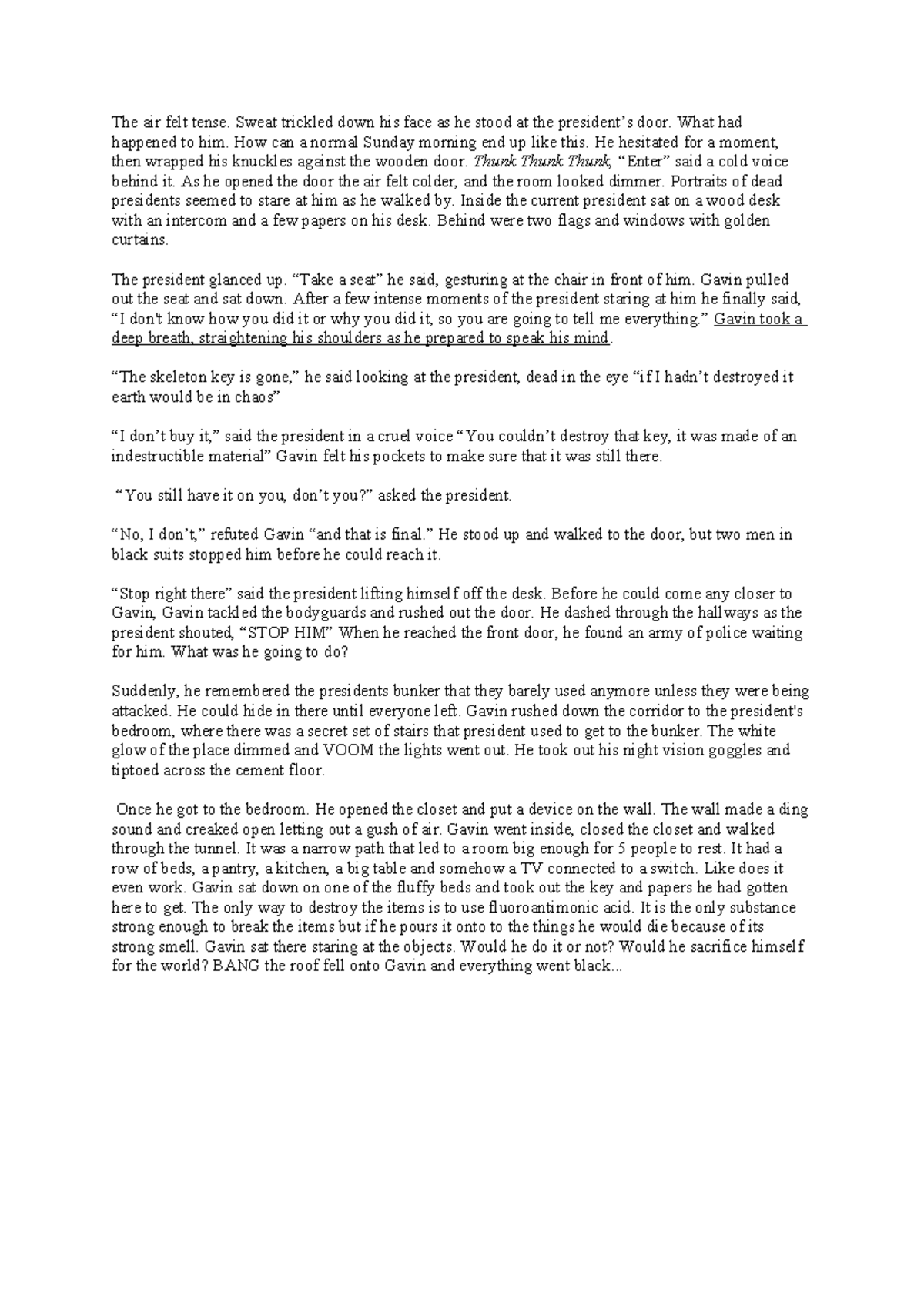 Tense Encounter: The President's Secret - PIP - Studocu