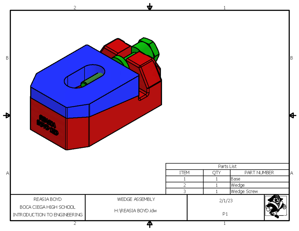 Wedge Assembly Sheet BOYD - 1 1 2 2 A A B B REASIA BOYD BOCA CIEGA HIGH ...