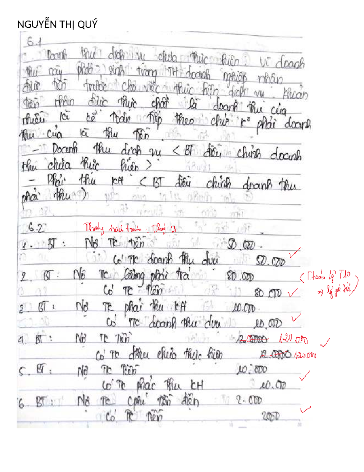 Chữa Bài Tập - Bài 6: NGUYỄN THỊ QUÝ & QUÁCH TÚ TÀI - Studocu