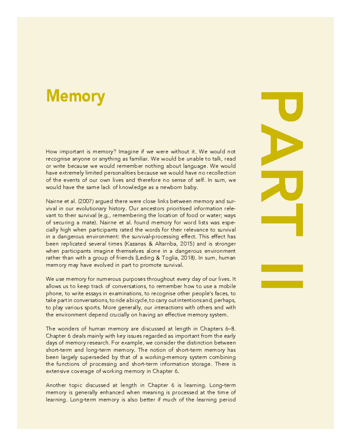 Learning, Memory, and Forgetting: Key Concepts in Psychology (PSY 101 ...