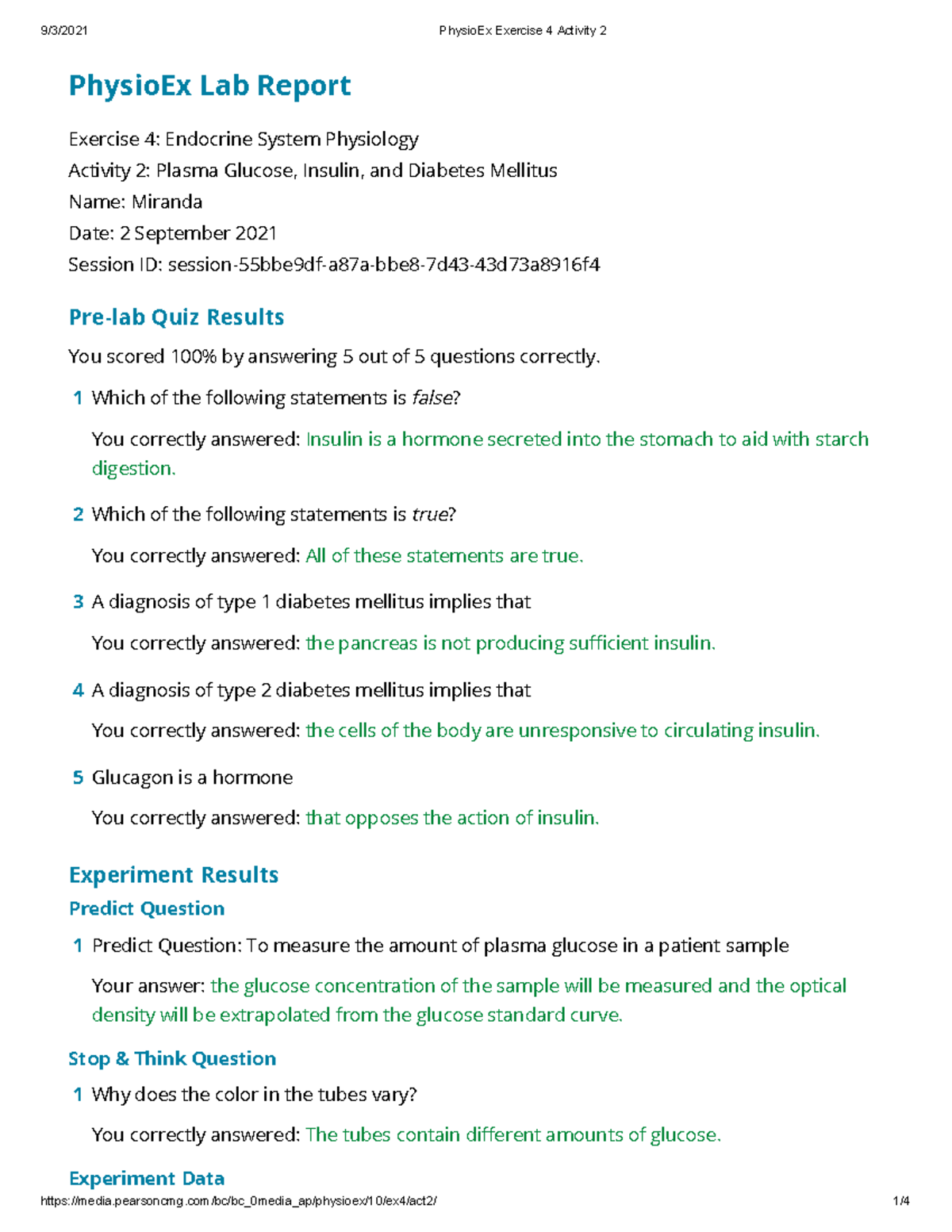 Physio Ex Exercise 4 Activity 2 metabolism and thyroid hormone ...