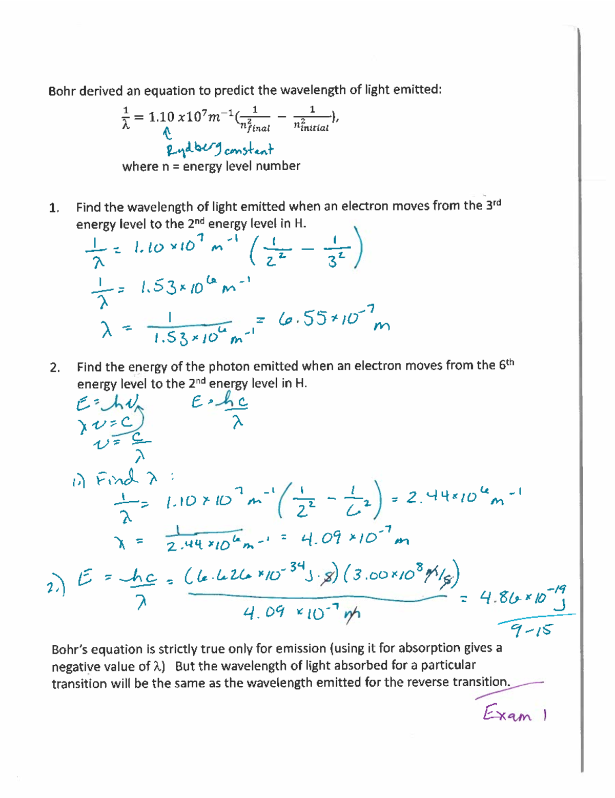"Study Notes on Quantum Mechanics and the Bohr Model (PHYS101)" - Studocu