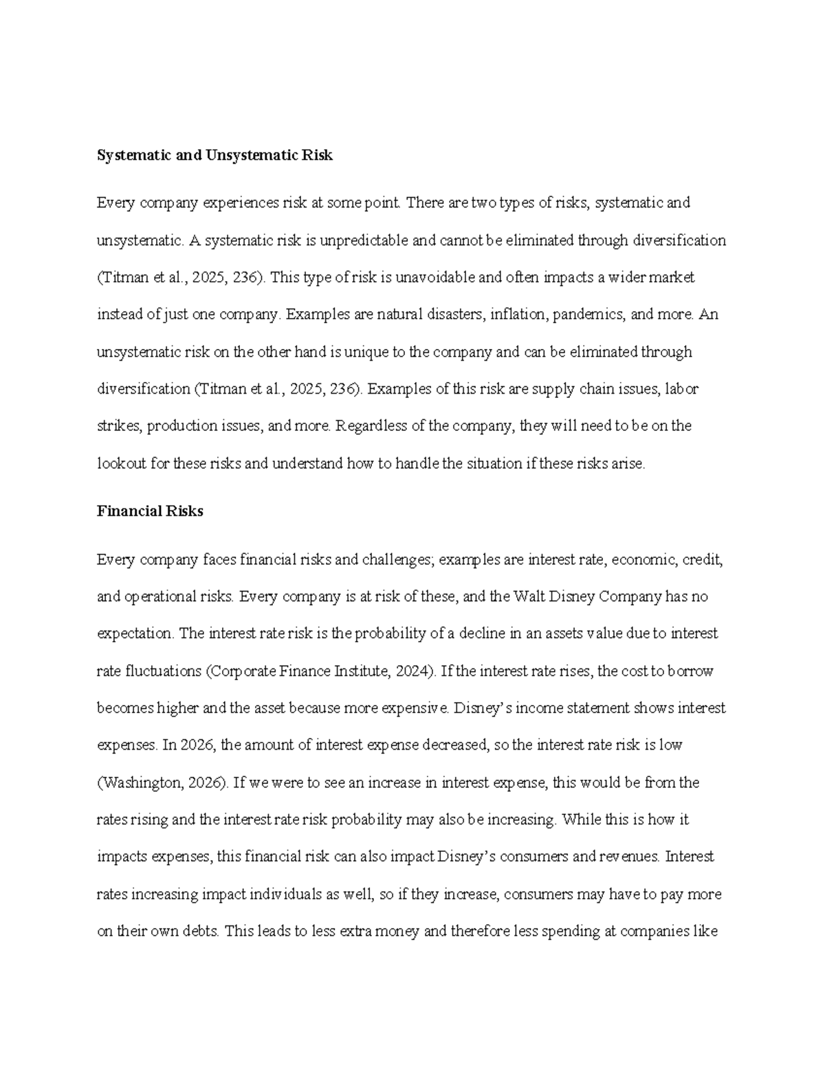 Systematic vs Unsystematic Risks: Understanding Financial Impacts - Studocu