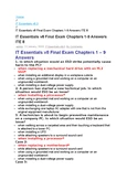 IT Essentials (ITE v8) Chapter 4 - Exam Notes & Solutions - Studocu