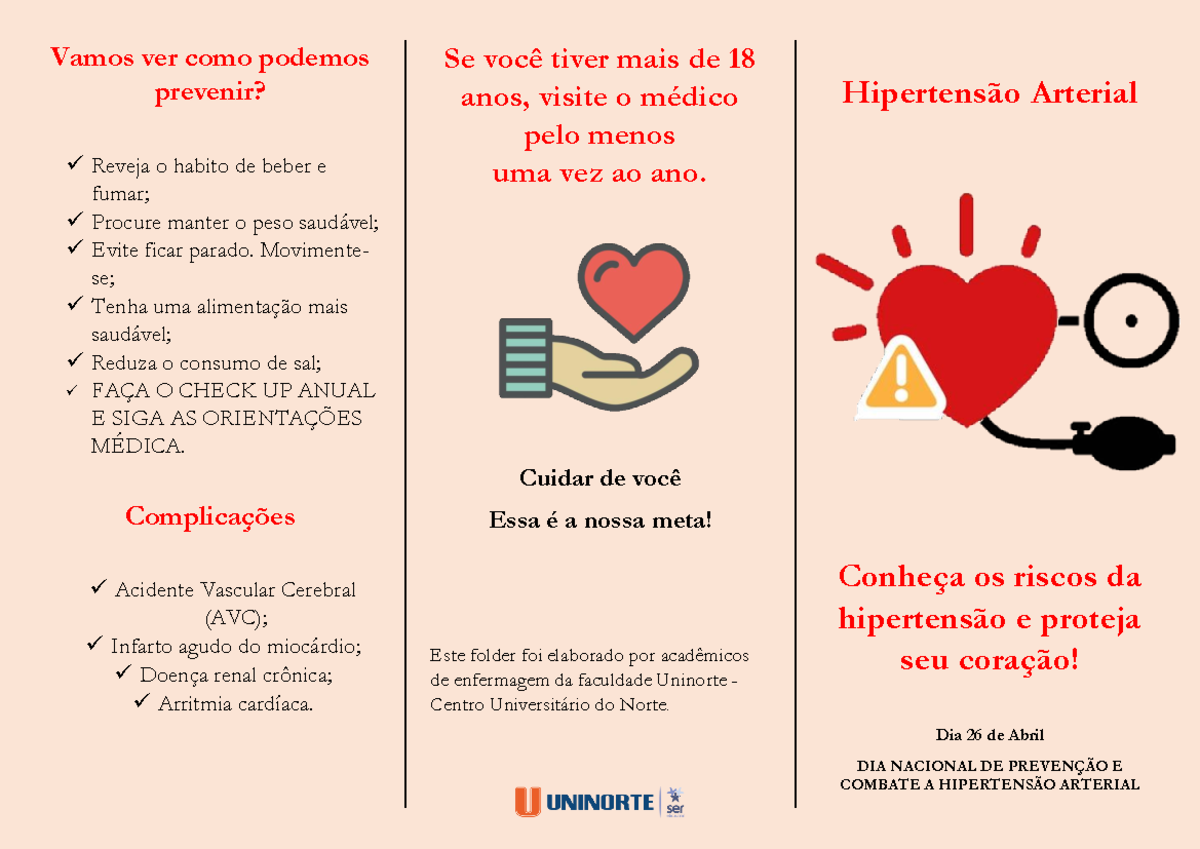 Resumo de Hipertensão - Prevenção e Cuidados em Saúde Coletiva - Studocu