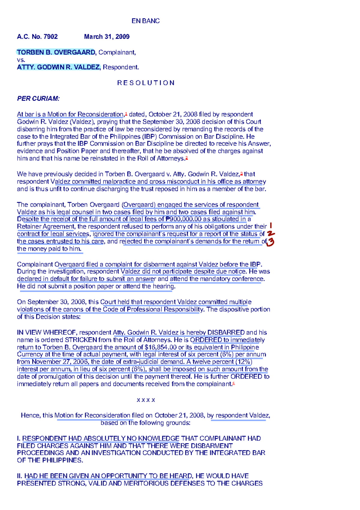 10. Overgaard v. Valdez - annotated - EN BANC A. No. 7902 March 31 ...
