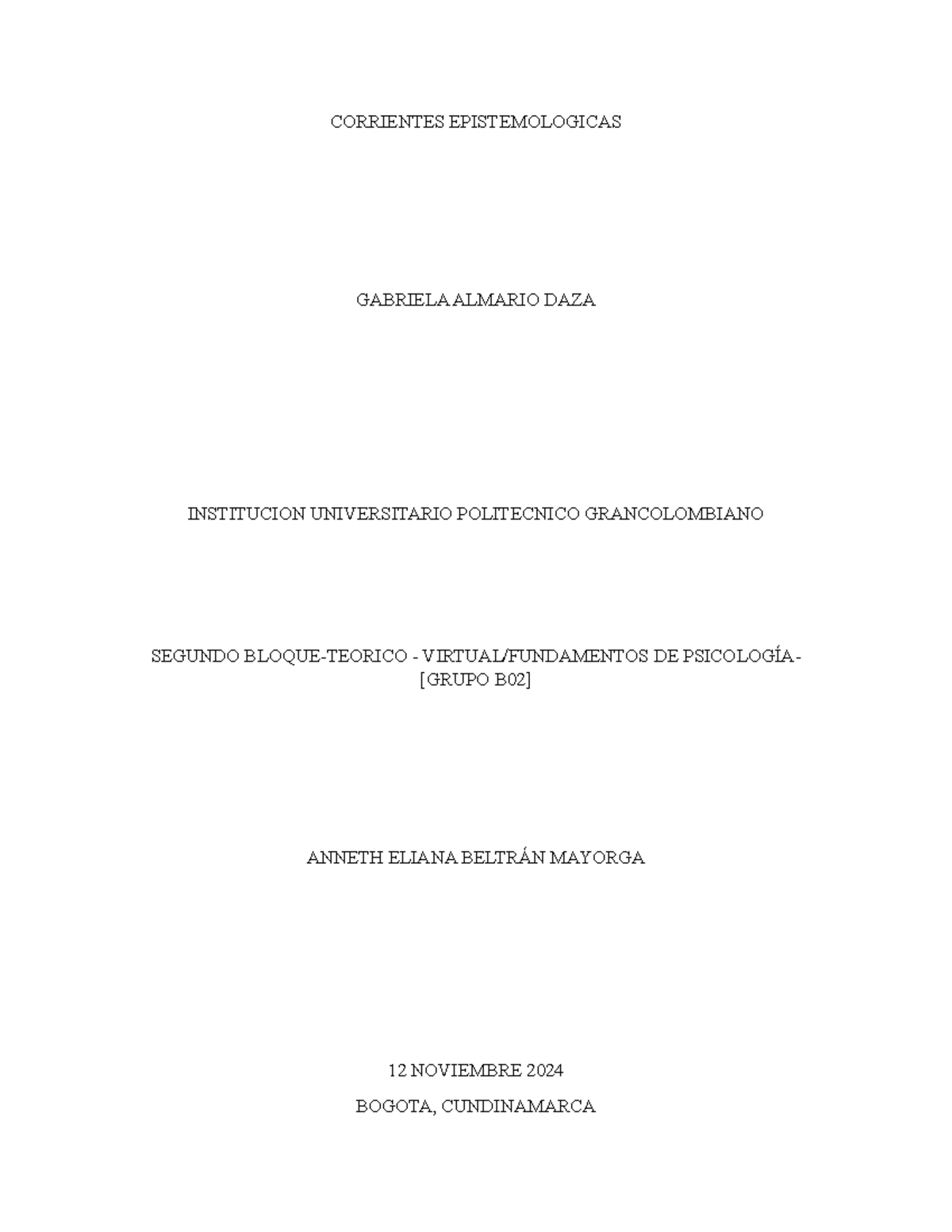 Corrientes Epistemológicas en Psicología - Fundamentos de Psicología ...