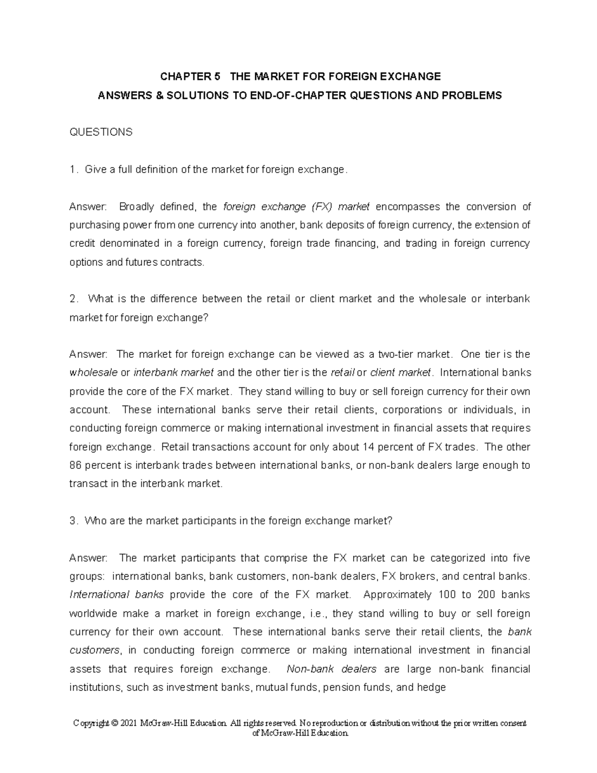 EUN International Financial Management 9e Final Exam CH05 Solutions - Studocu