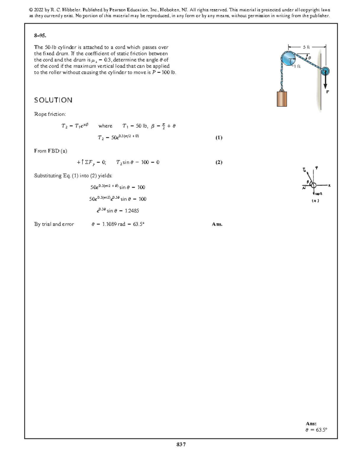 SWK 15th Ed Solution Manual - Part 422: Cylinder and Cord Mechanics ...
