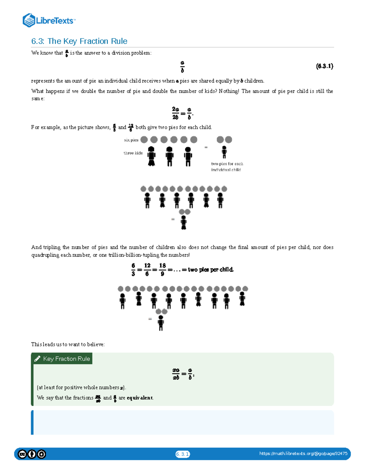 6.3 The Key Fraction Rule: Understanding Equivalent Fractions - Studocu